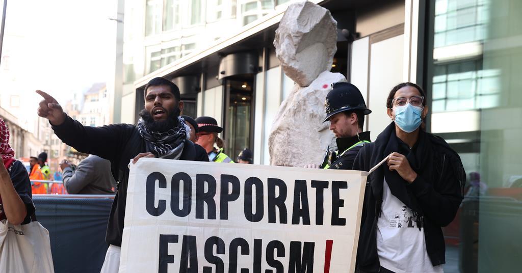 Protesters target five insurance offices for connections to Israeli ...