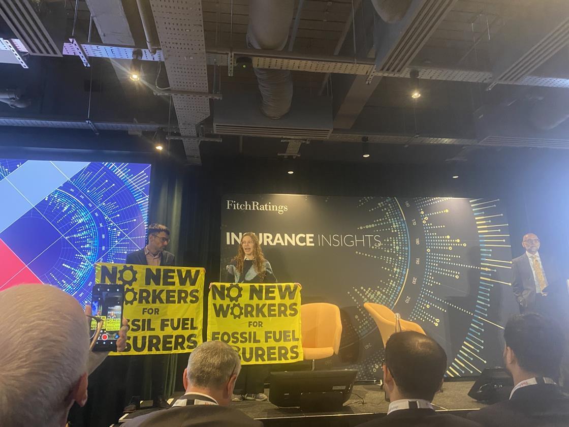 Climate protest forces evacuation at London market conference ...