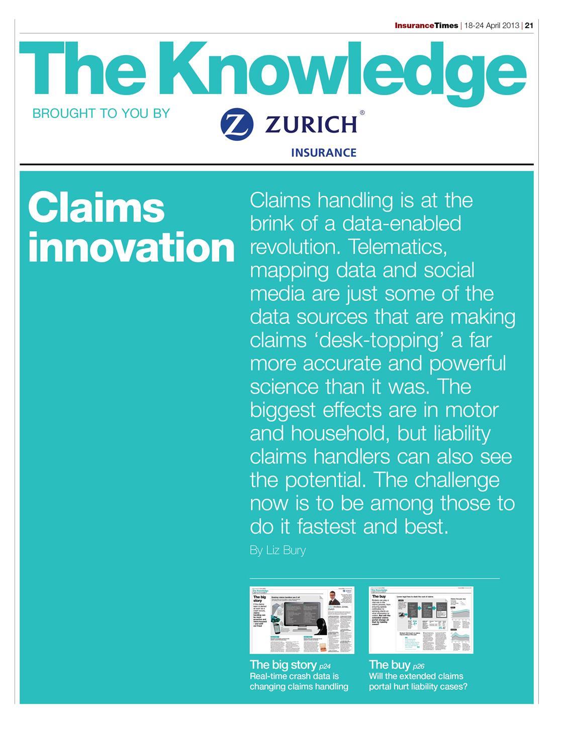 The Knowledge: claims innovation | Special Reports | Insurance Times